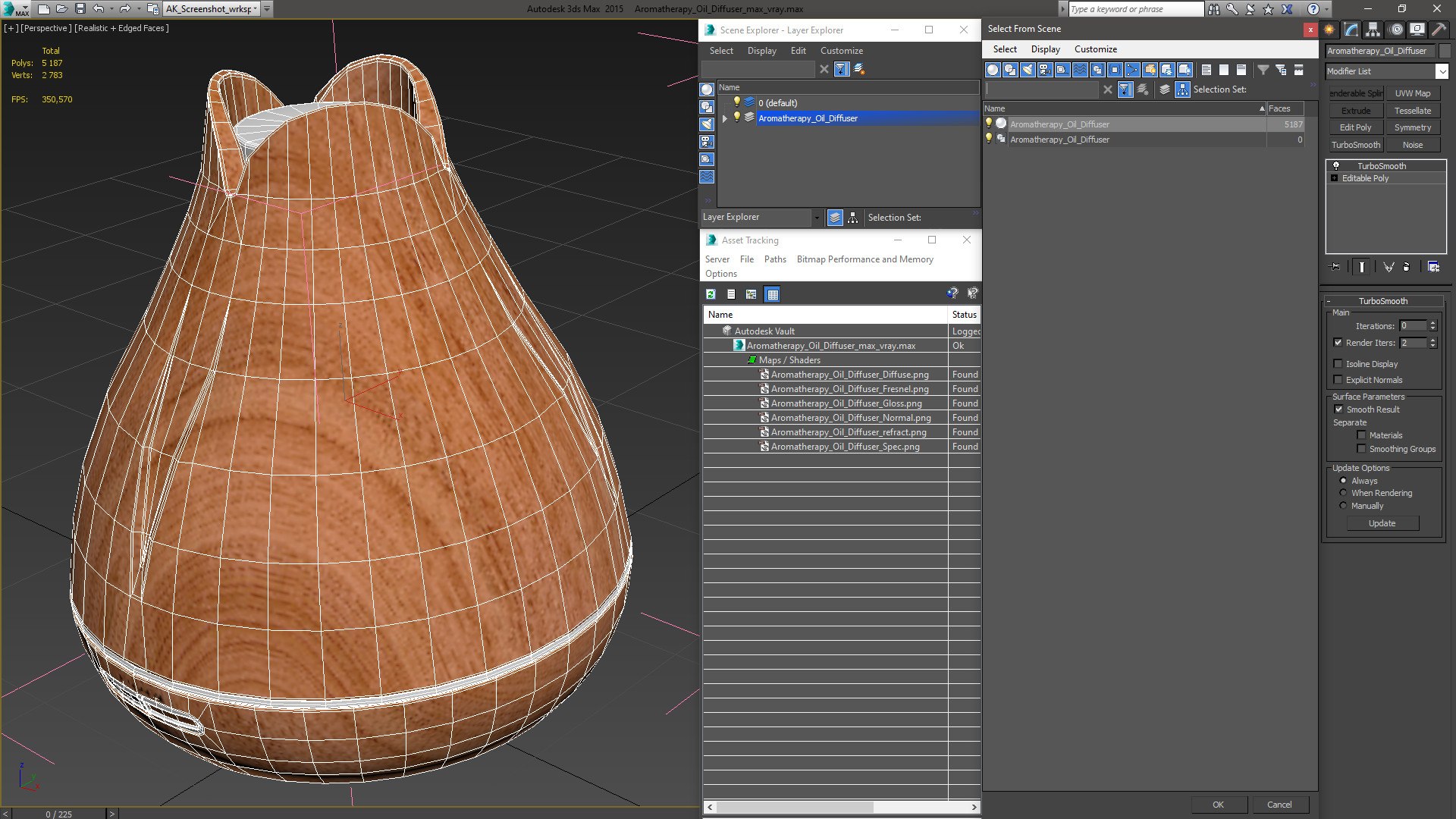 Aromatherapy Oil Diffuser 3D model - TurboSquid 2006738