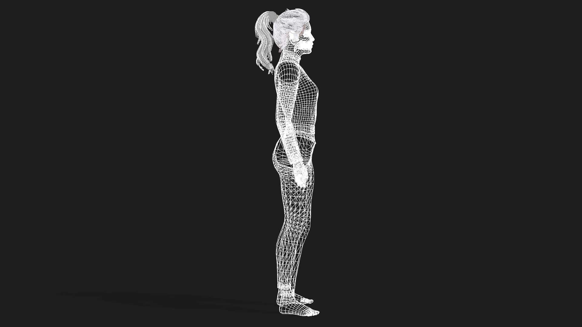 Model Of A Realistic Woman For Games Animation And Renderings 3D Model ...