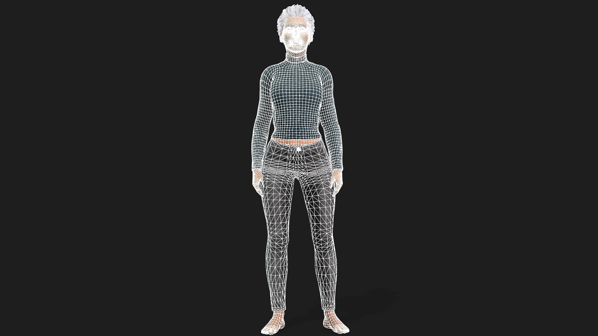 Model Of A Realistic Woman For Games Animation And Renderings 3D Model ...