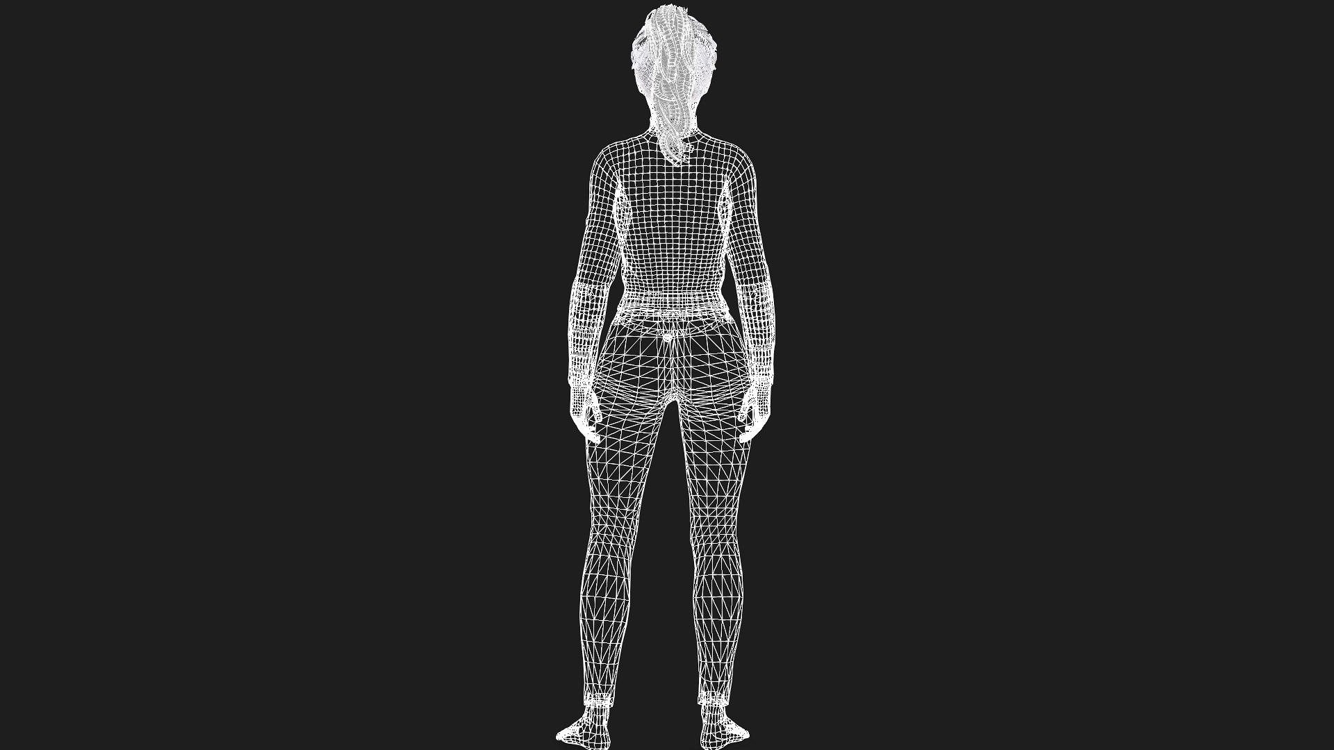 Model Of A Realistic Woman For Games Animation And Renderings 3D Model ...