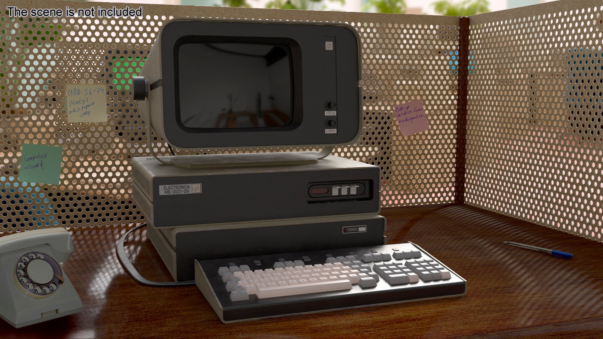 DVK-2 Retro Computer Turned Off Model - TurboSquid 2247403