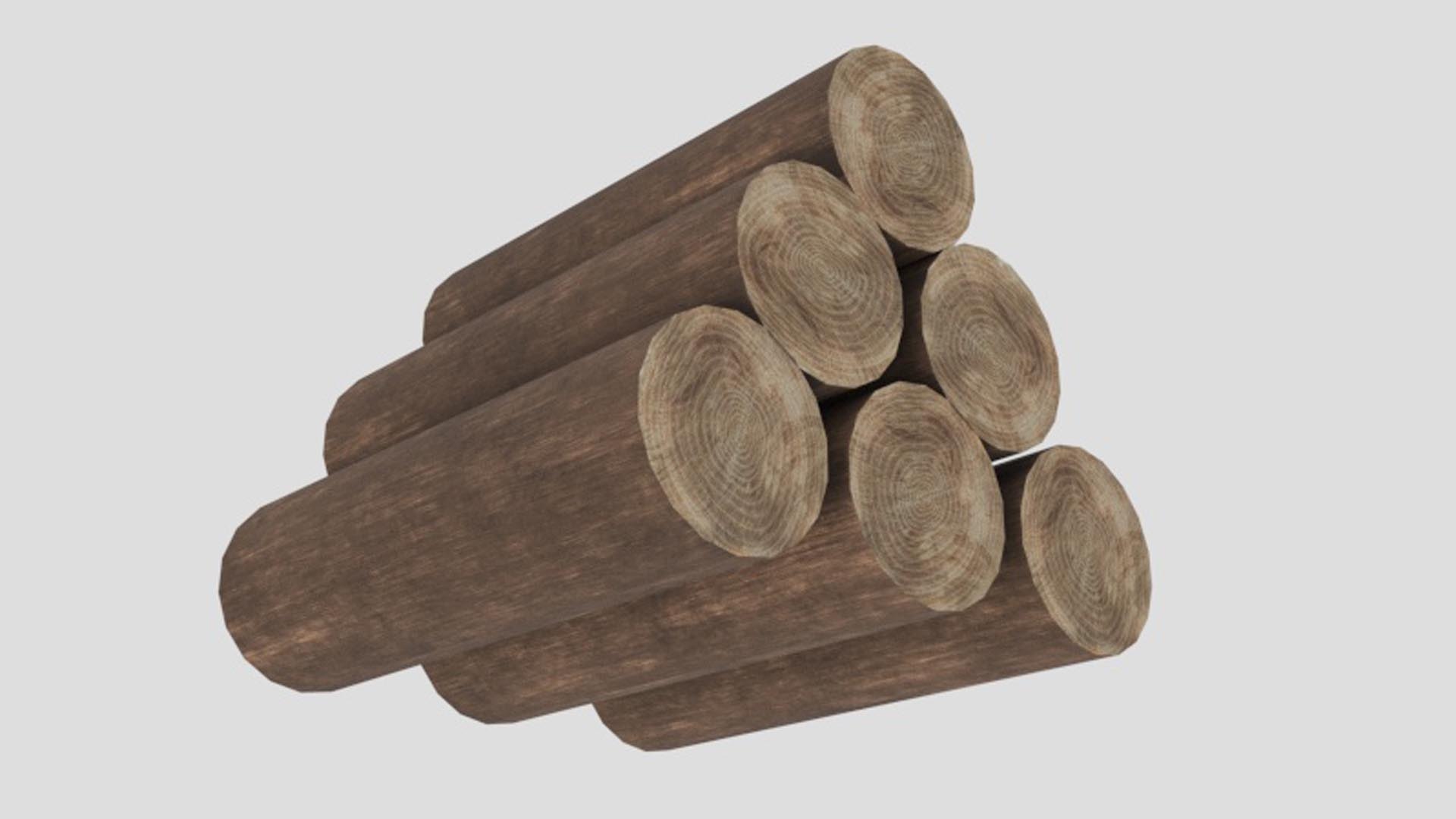 Low Poly Wood Logs 3D Model - TurboSquid 2087704