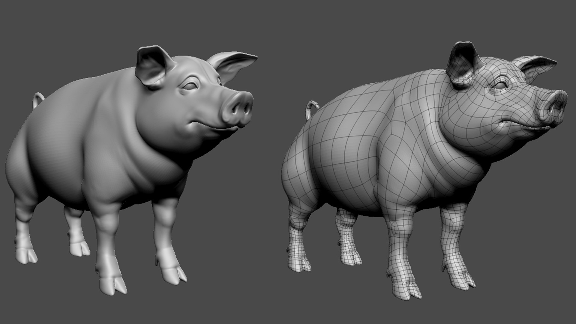 3D Pig - TurboSquid 2071298