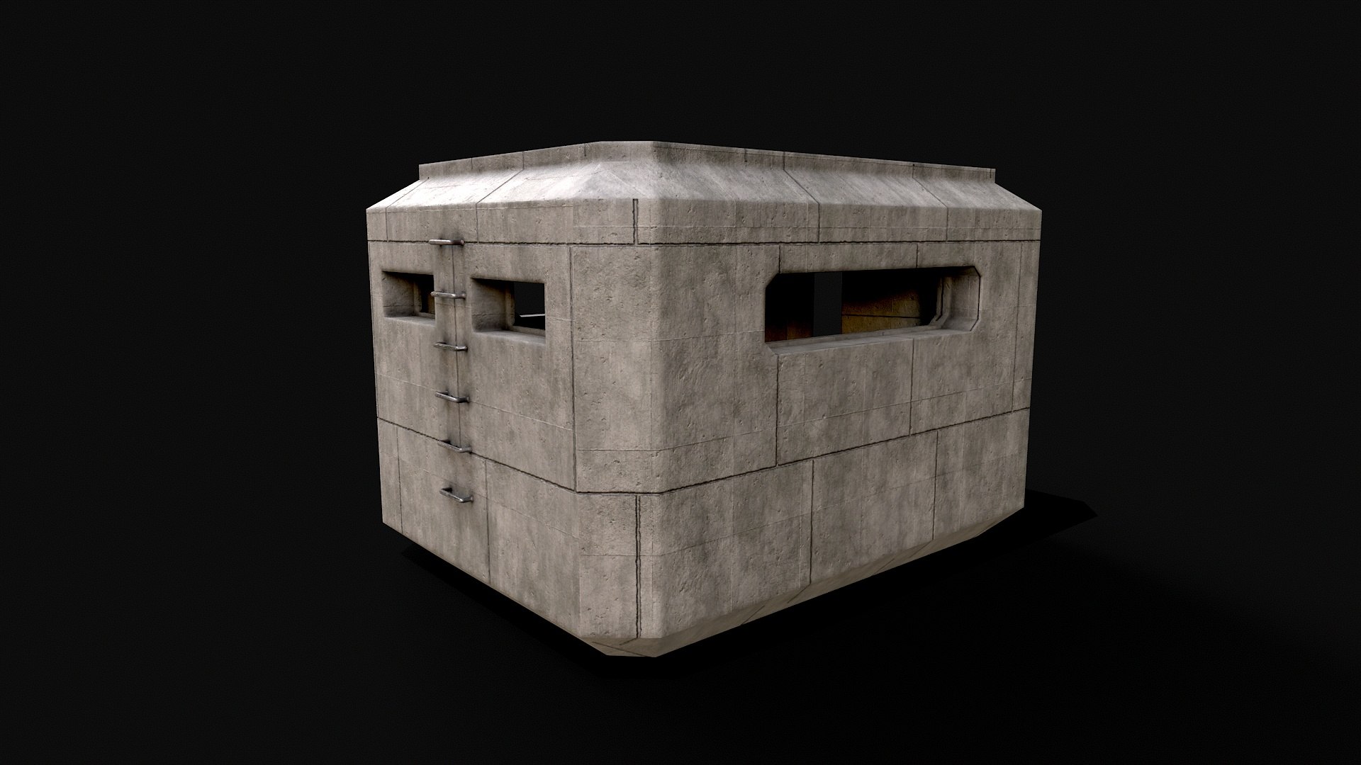 Military Concrete Bunker Base PBR Collection 3D - TurboSquid 2358139
