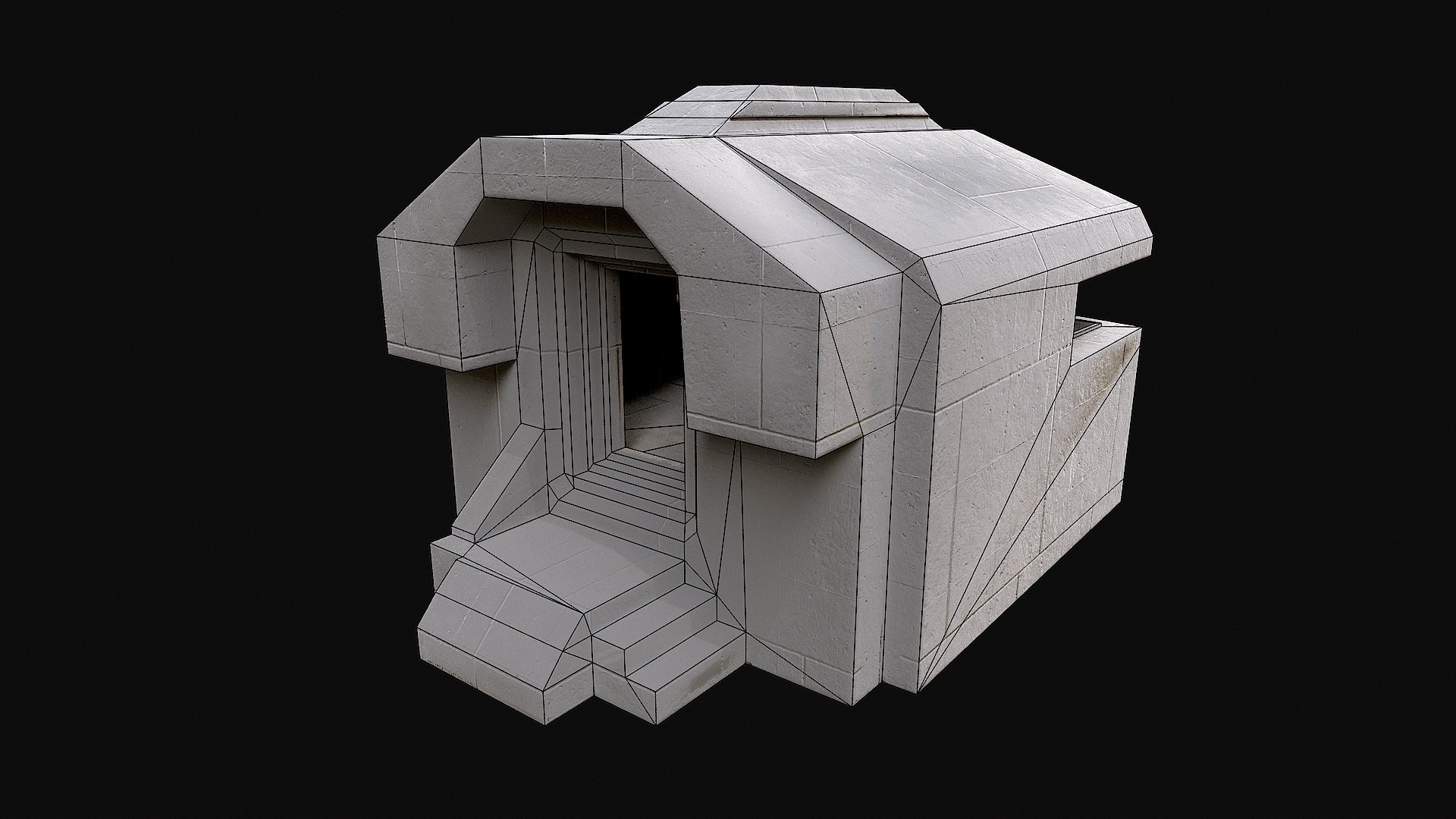 Military Concrete Bunker Base PBR Collection 3D - TurboSquid 2358139