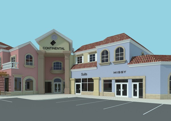 Low Poly Mall 3D Models for Download | TurboSquid