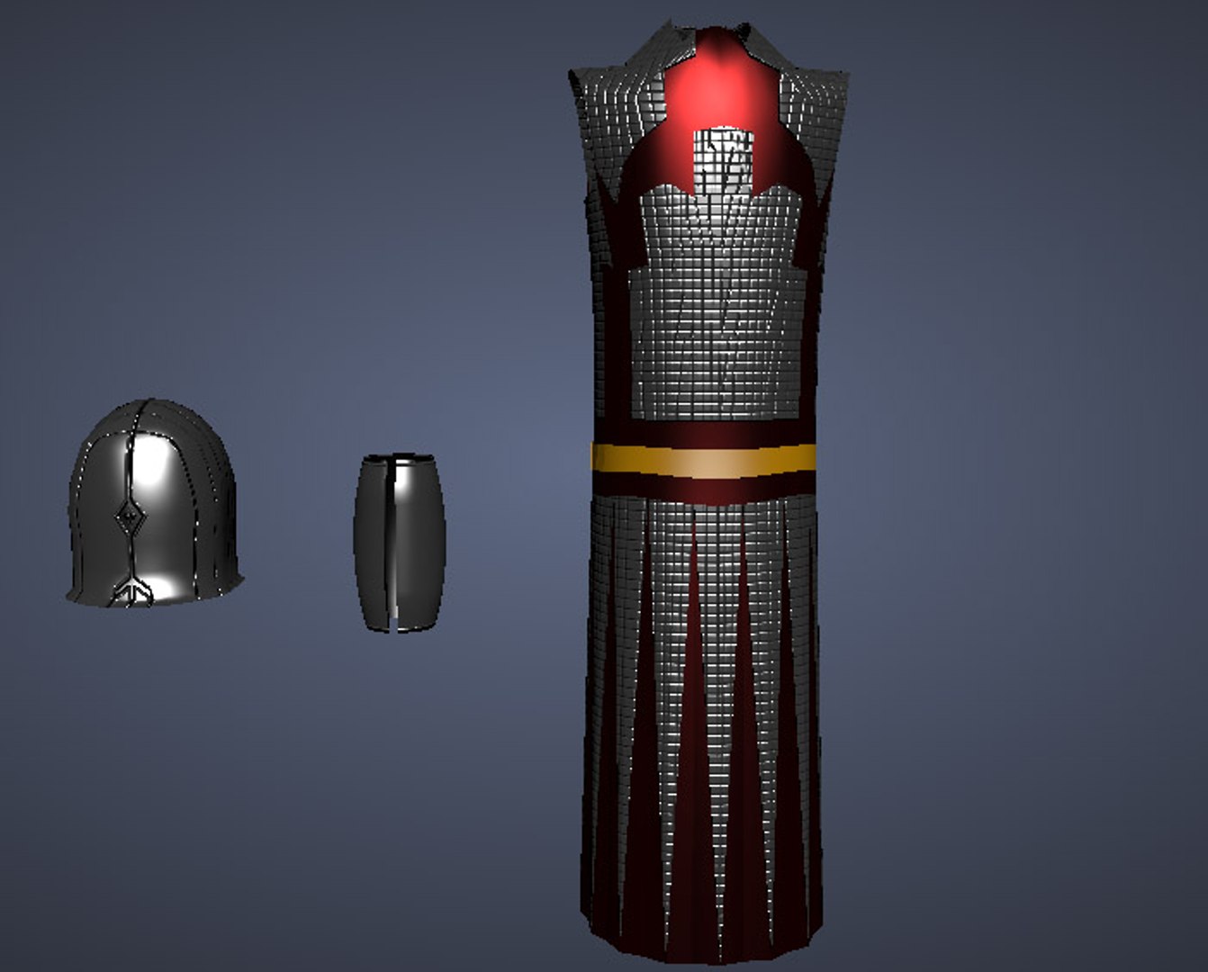 3d Model Robe Armor