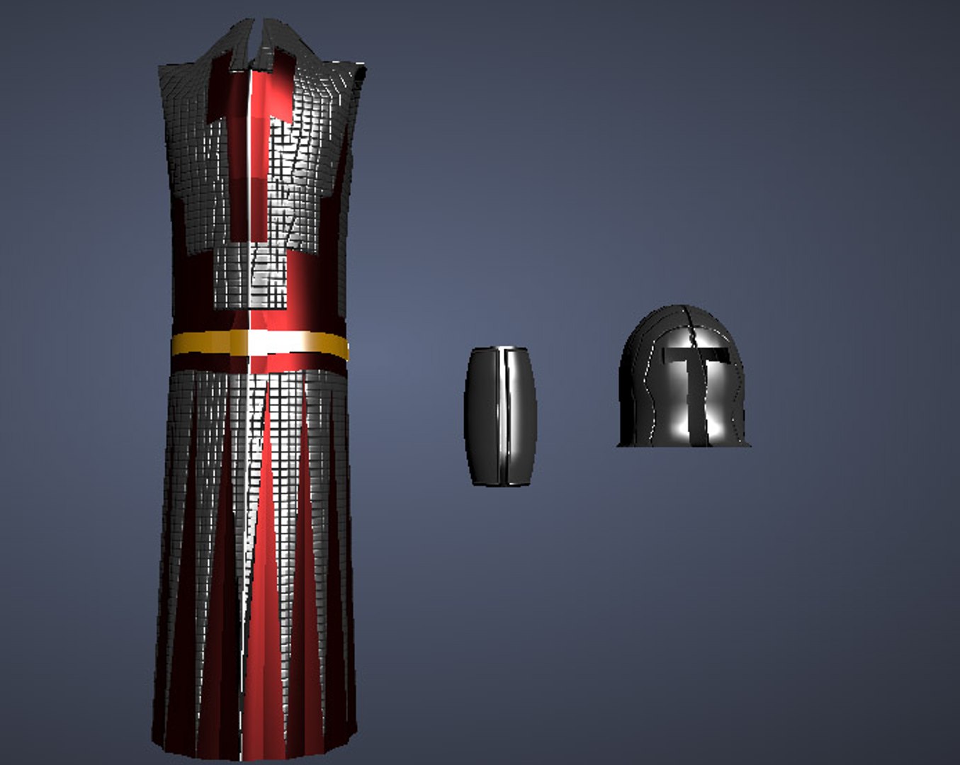 3d Model Robe Armor