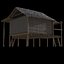 3d Model Of Island Hut