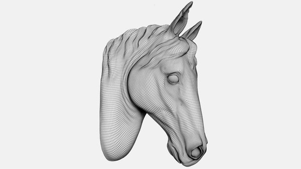 Horse head model - TurboSquid 1688165