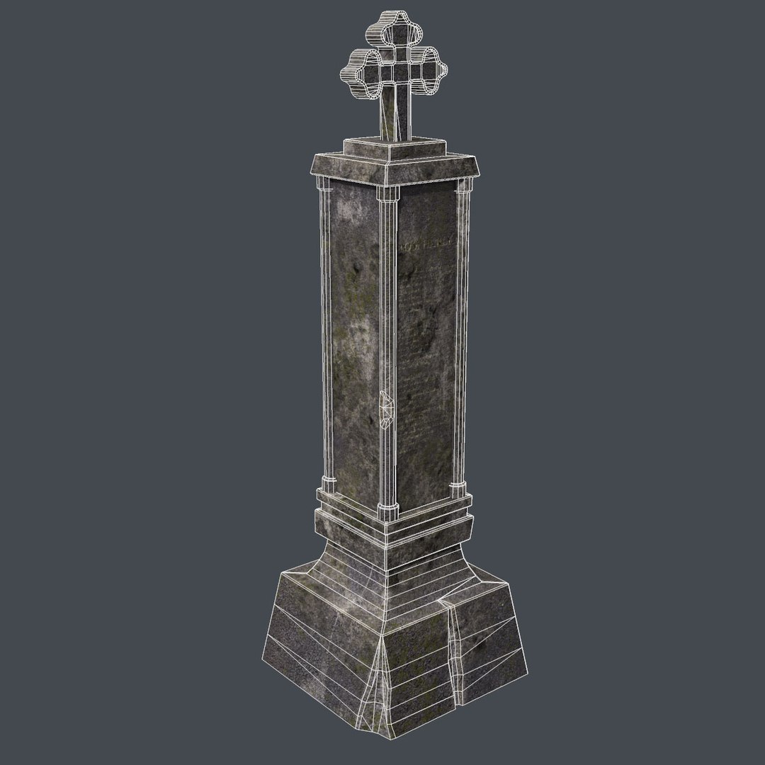 Gravestone Ready Unity 3d Model