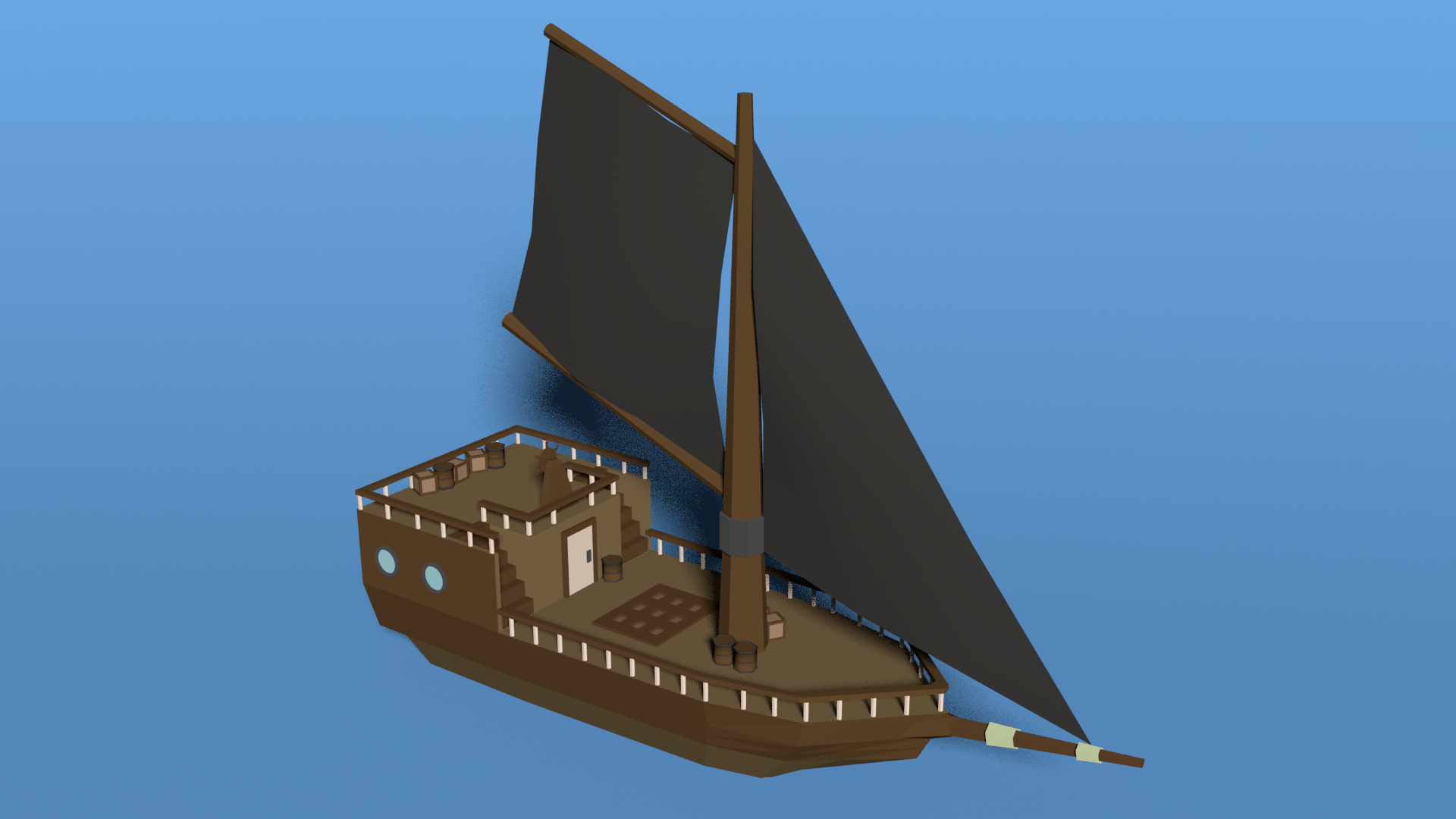 3D pirate boat model - TurboSquid 1266441