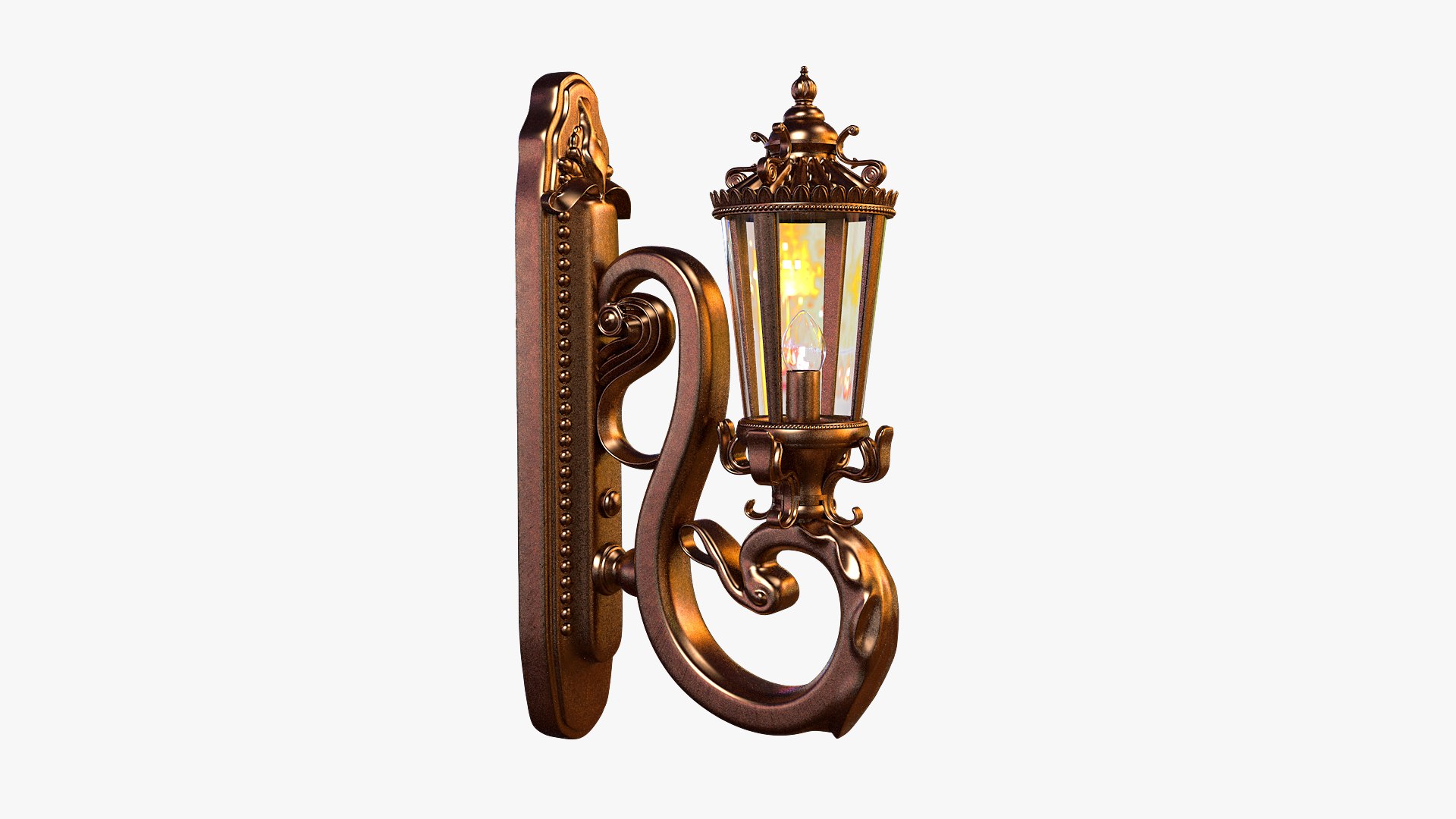 Old Wall Street Lantern 3D Model - TurboSquid 1973898