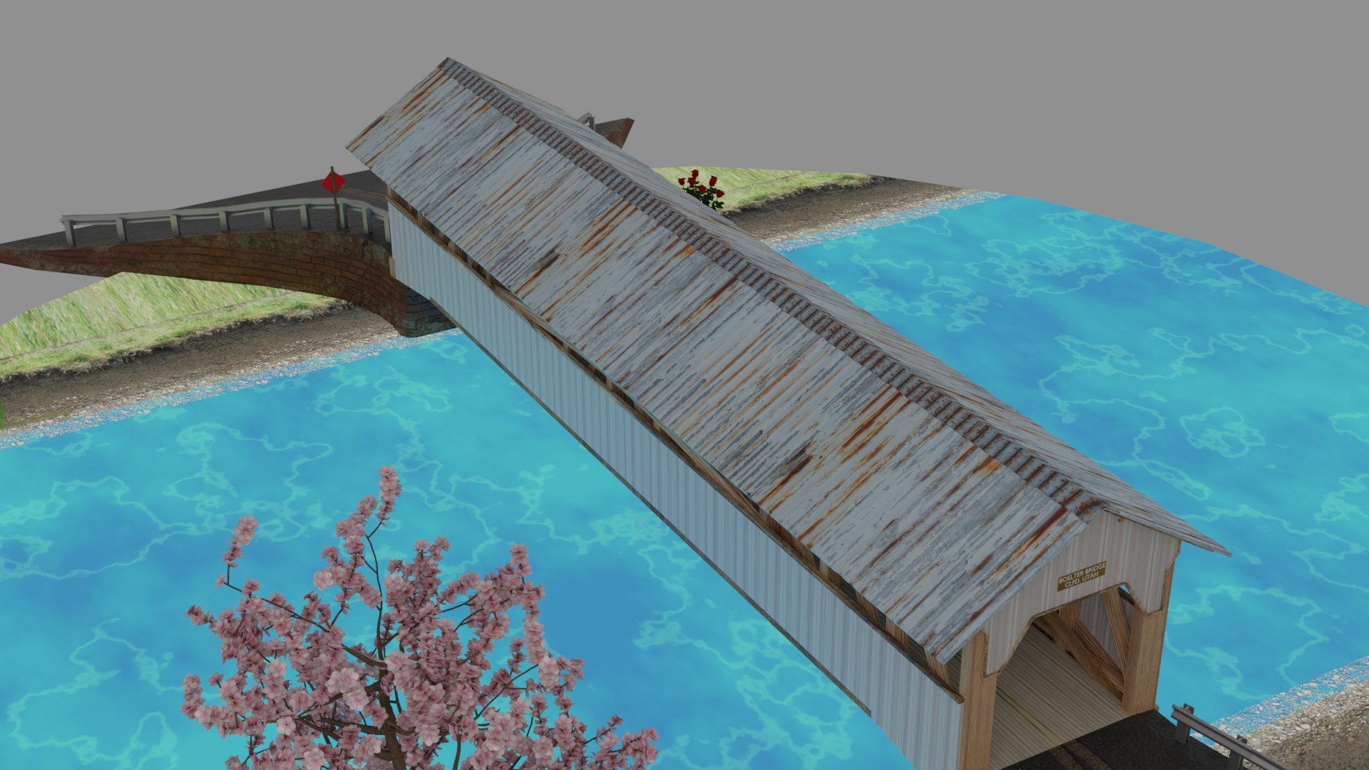 Covered Bridge 3D Model - TurboSquid 2053407