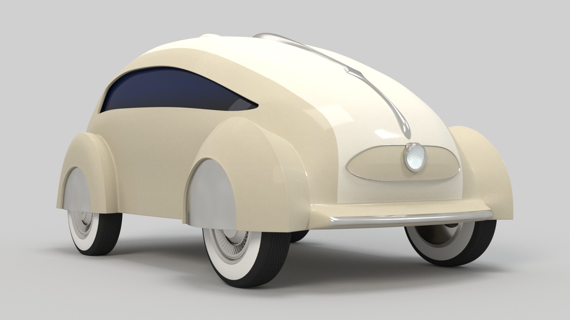 Sci Fi Concept Car Beige Model - TurboSquid 2171321