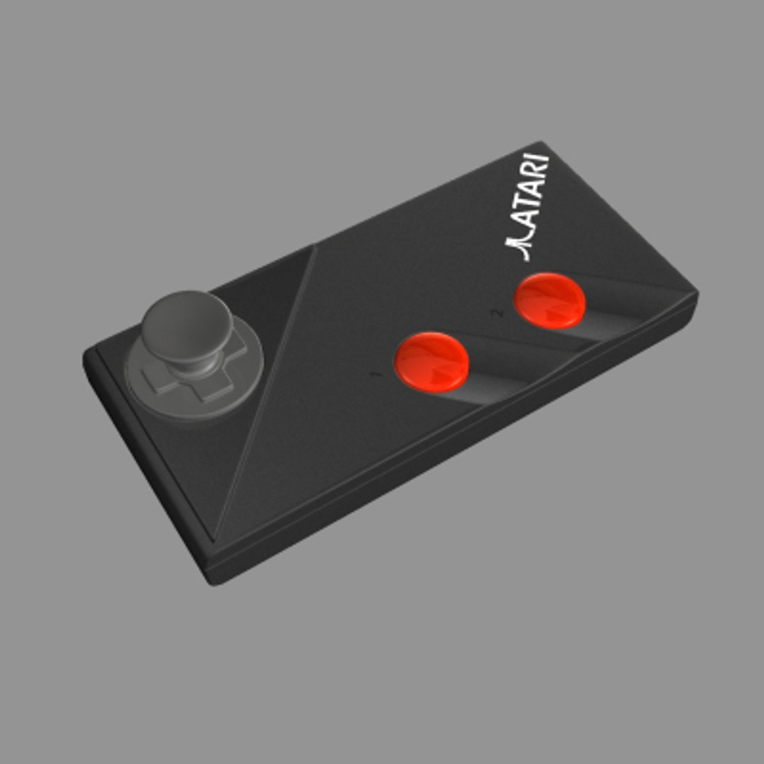 atari gamepad 3d model