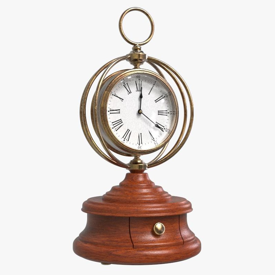 3D Country Mantel Clock - TurboSquid 1667237