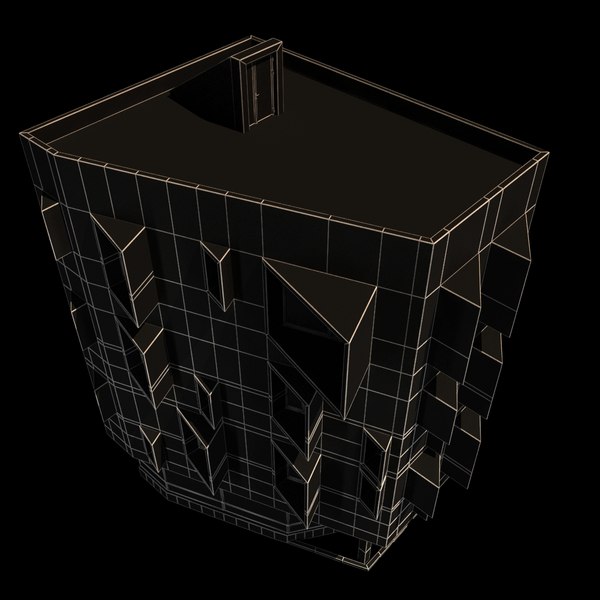 modern corner building 3d max