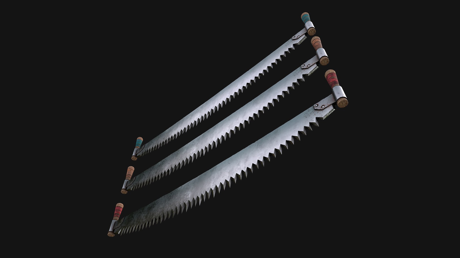 3D Two Man Saw - TurboSquid 1864525