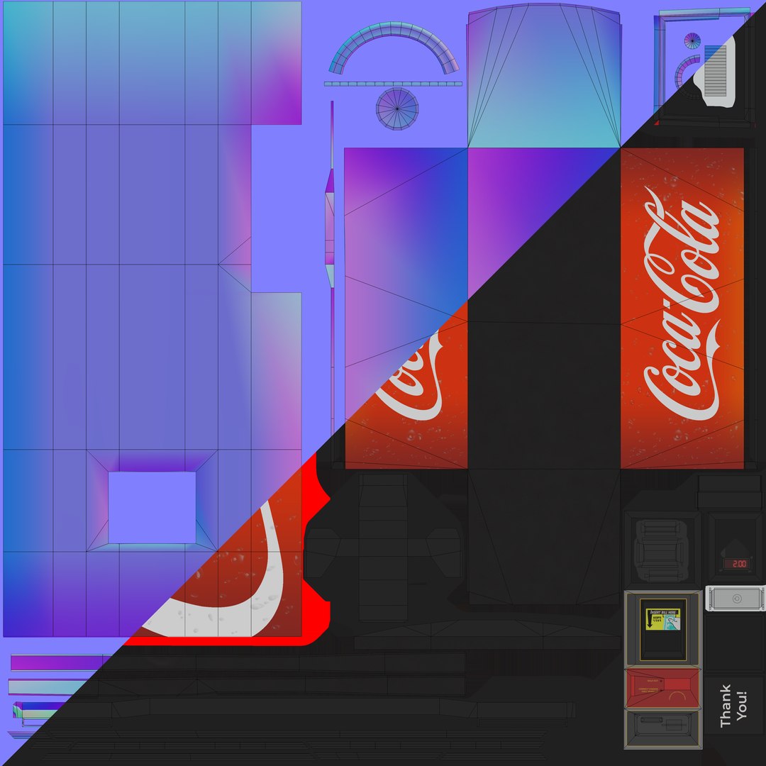 3D Coca Cola Vending Machine Graphic - TurboSquid 1926304