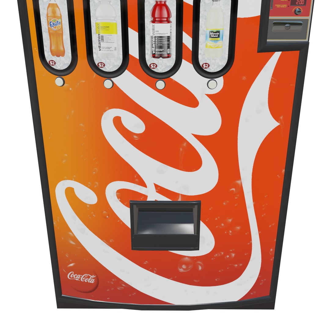 3D Coca Cola Vending Machine Graphic - TurboSquid 1926304