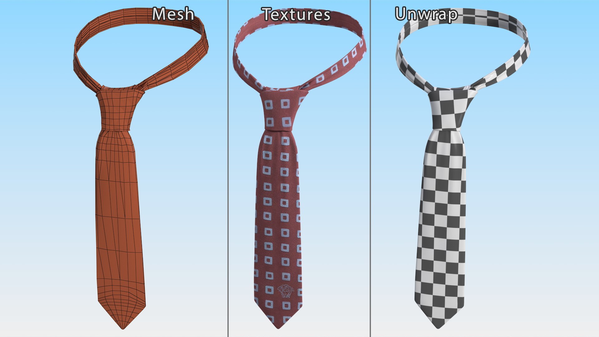 3D Patterned Necktie Model - TurboSquid 2194042