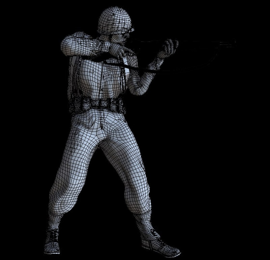 3D Ww2 Soldier Model - TurboSquid 1562115