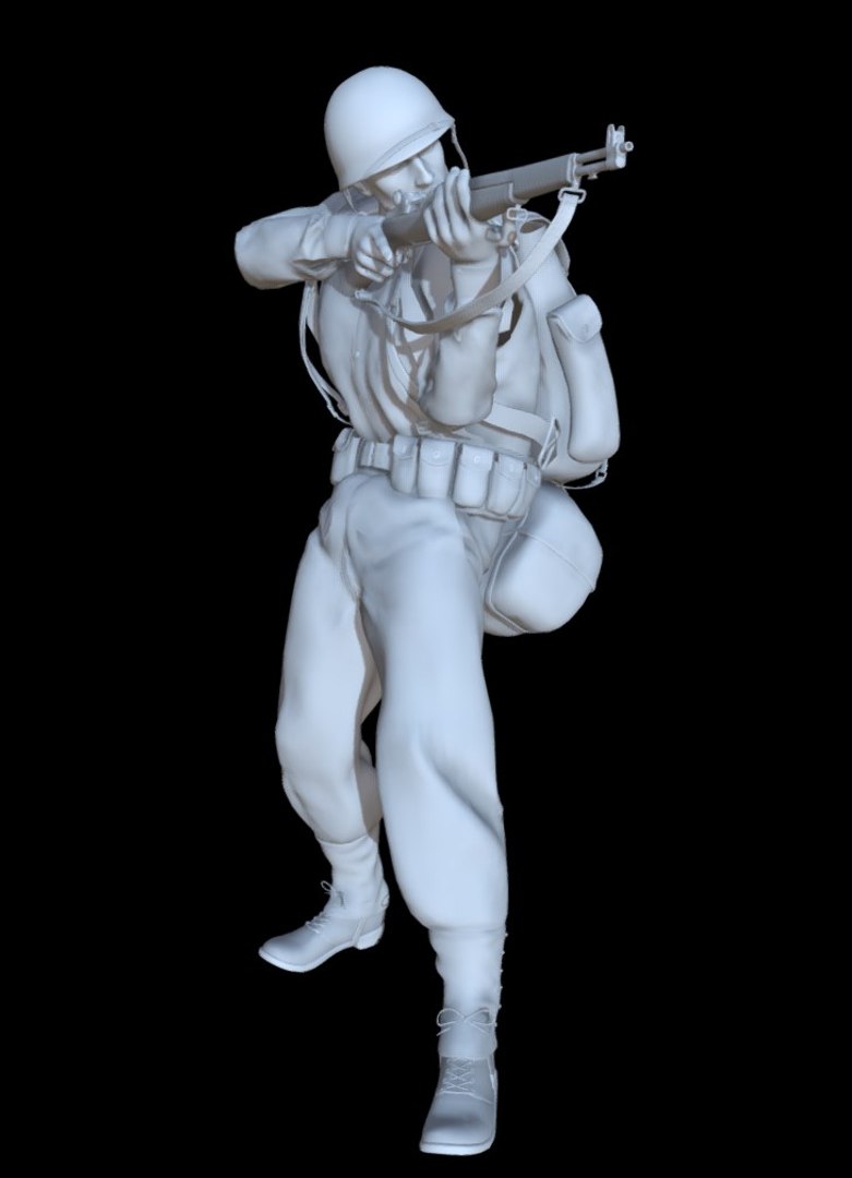 3D Ww2 Soldier Model - TurboSquid 1562115