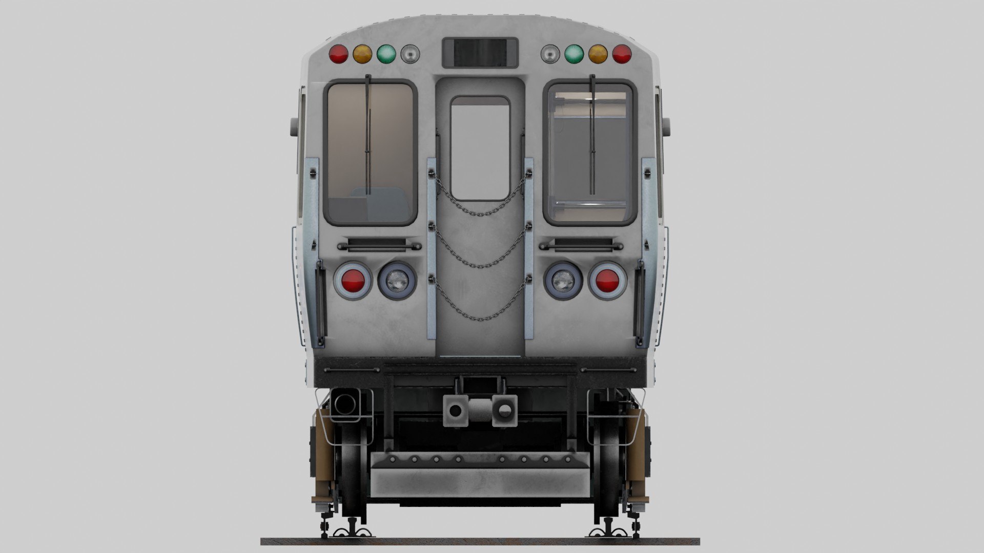 3D Chicago CTA train 5000 metro series Low-poly 3D model model ...