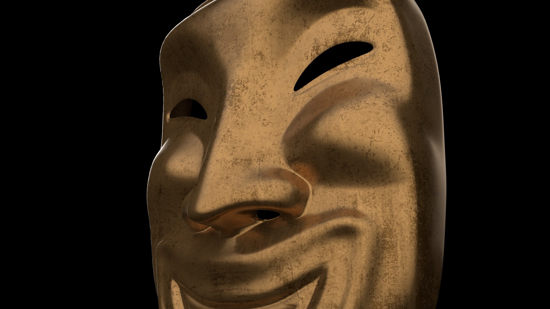 Mask Golden 3D Model - TurboSquid 1665071