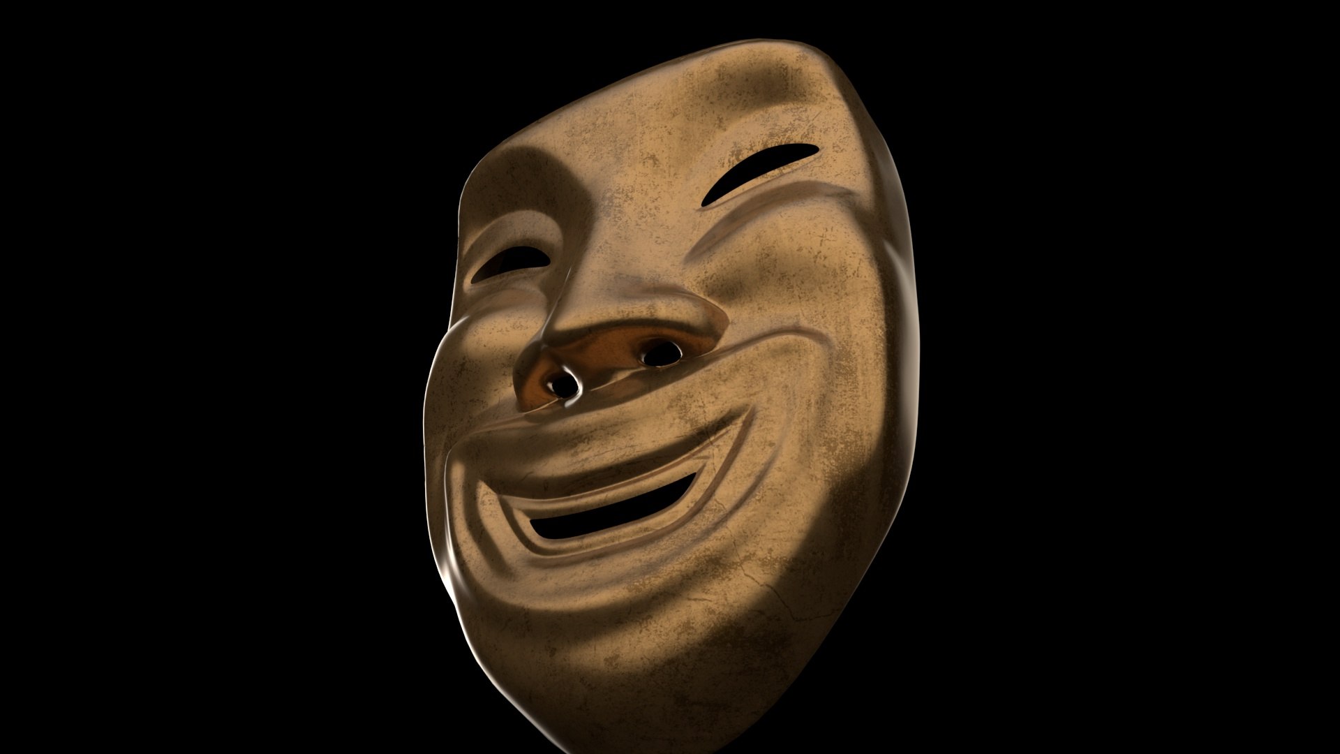 Mask Golden 3D Model - TurboSquid 1665071