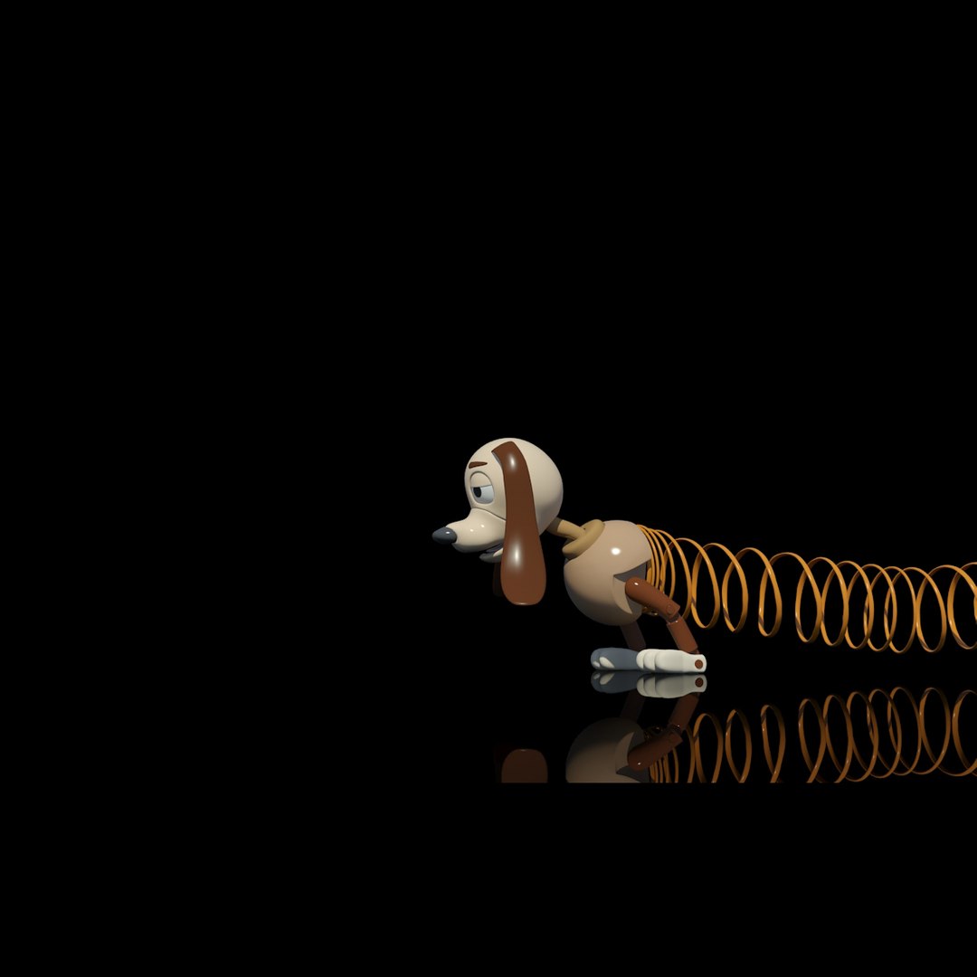 character slinky-dog animation 3d max