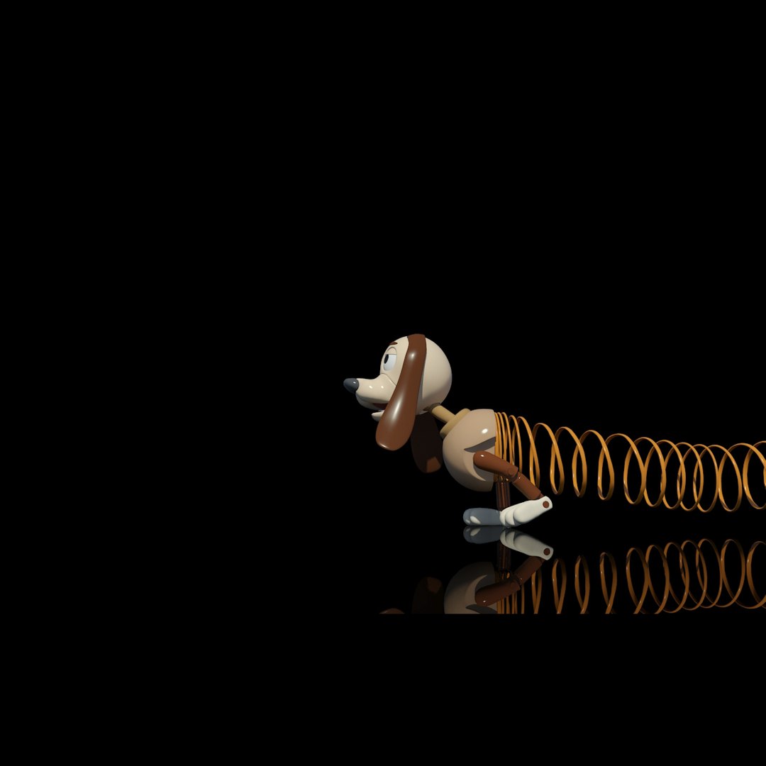 character slinky-dog animation 3d max