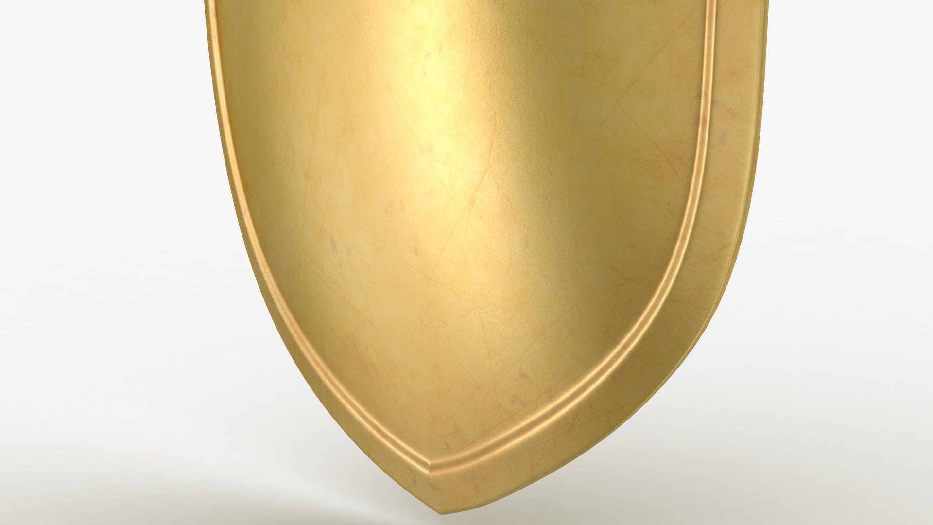 3D gold shield 01 - TurboSquid 1575623