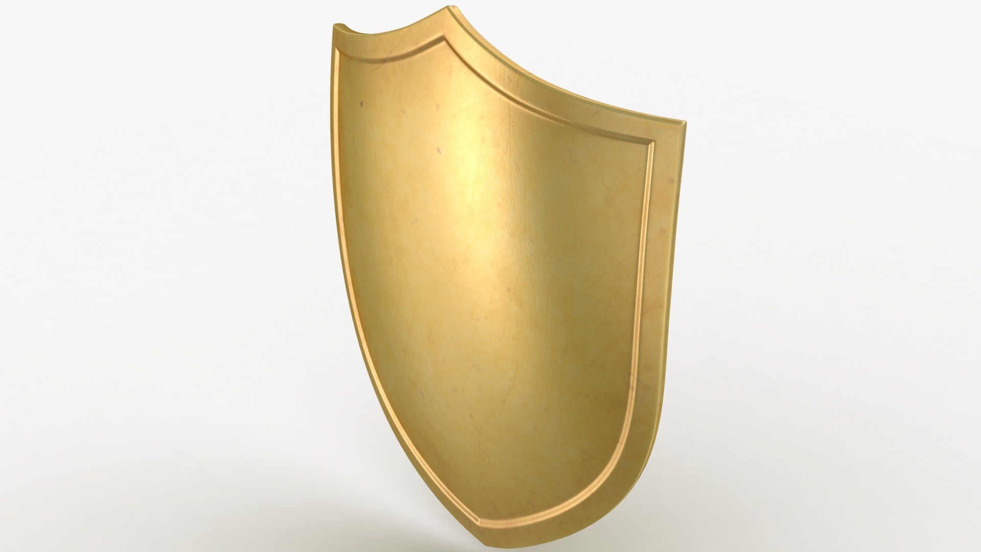 3D Gold Shield 01 - TurboSquid 1575623