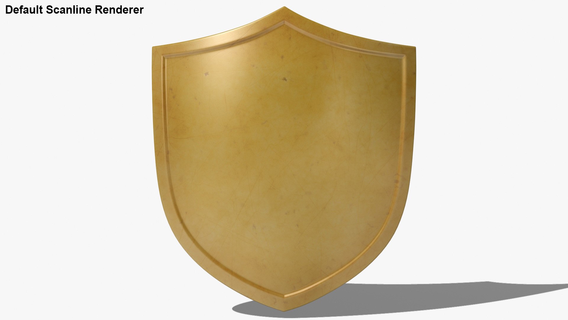 3D gold shield 01 - TurboSquid 1575623