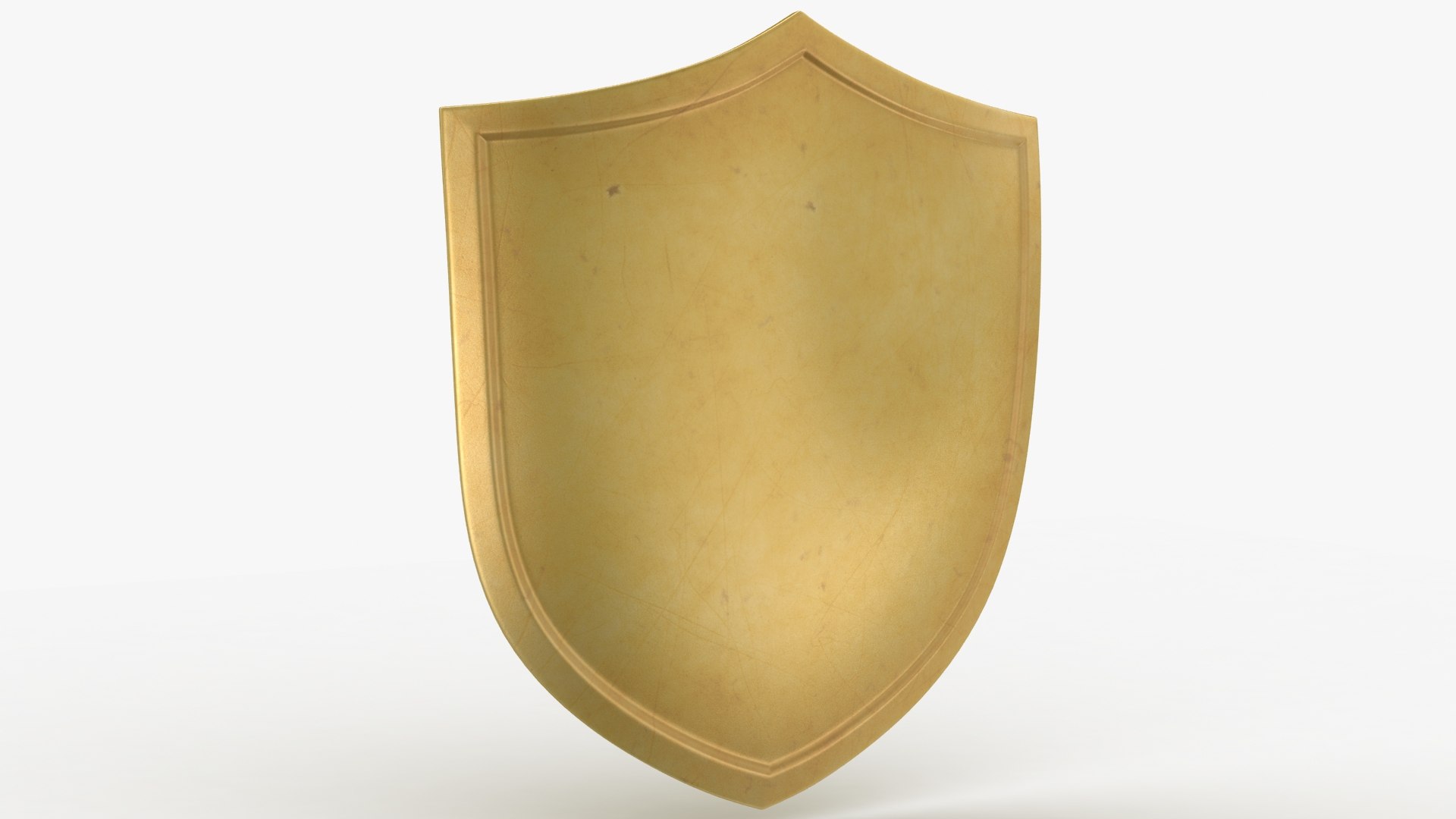 3D gold shield 01 - TurboSquid 1575623