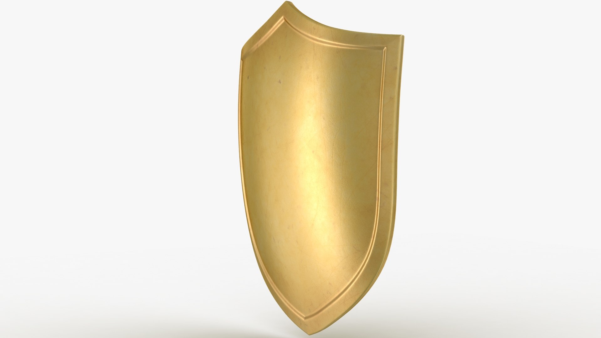 3D Gold Shield 01 - TurboSquid 1575623