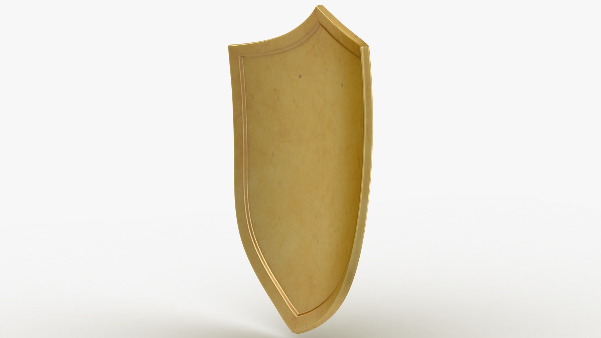 3D Gold Shield 01 - TurboSquid 1575623