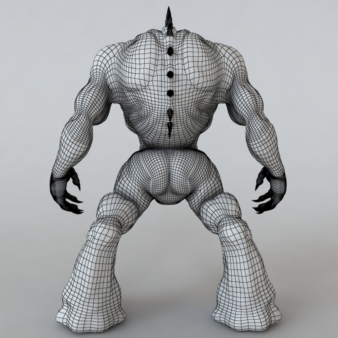 3d Model Monster Rigged