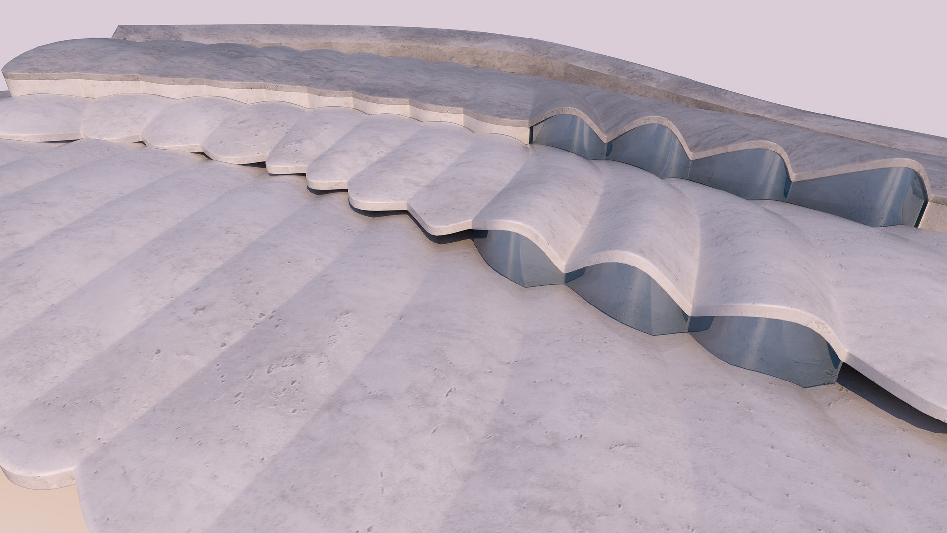 3D Model 0127 - Bird Wing Building - TurboSquid 2236535