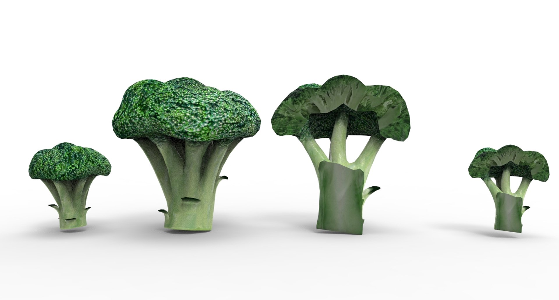 Broccoli vegetable food 3D model - TurboSquid 1555654