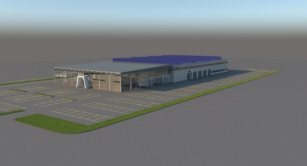 3d model car dealership