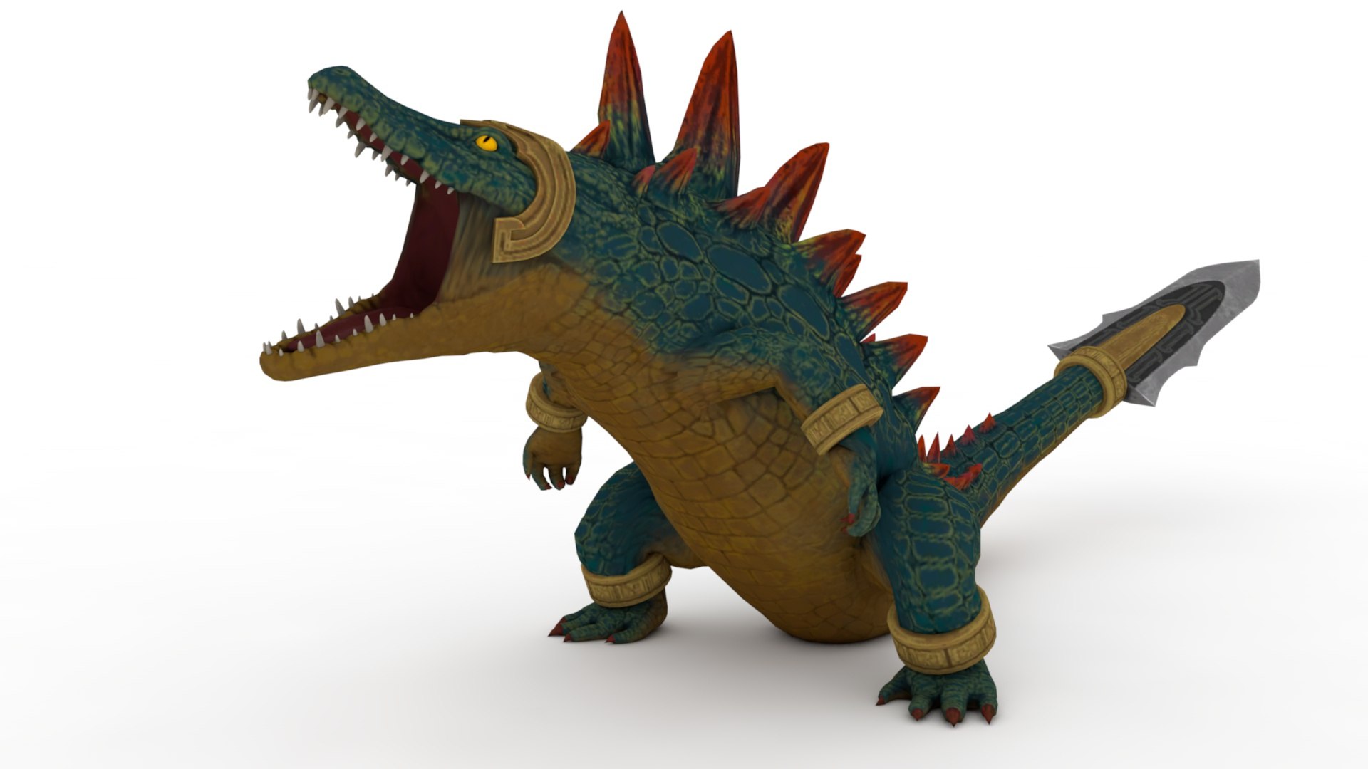Fighter Alligator Rigged And Animated 3D Model - TurboSquid 2336772