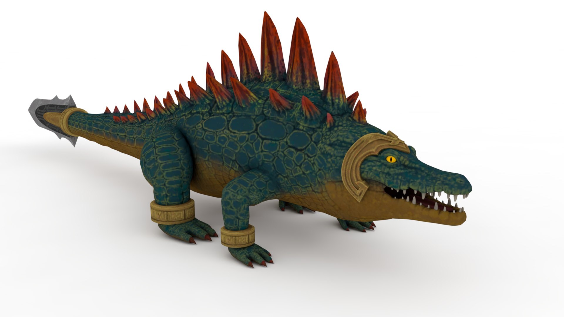 Fighter Alligator Rigged And Animated 3D Model - TurboSquid 2336772