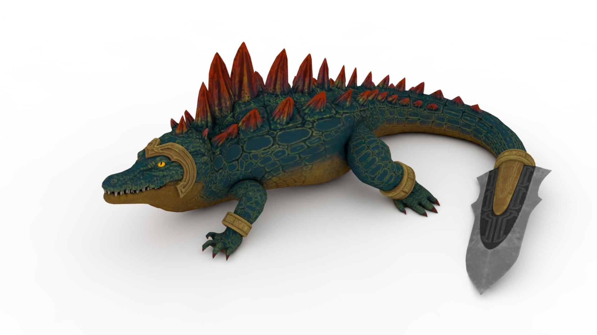 Fighter Alligator Rigged And Animated 3D Model - TurboSquid 2336772