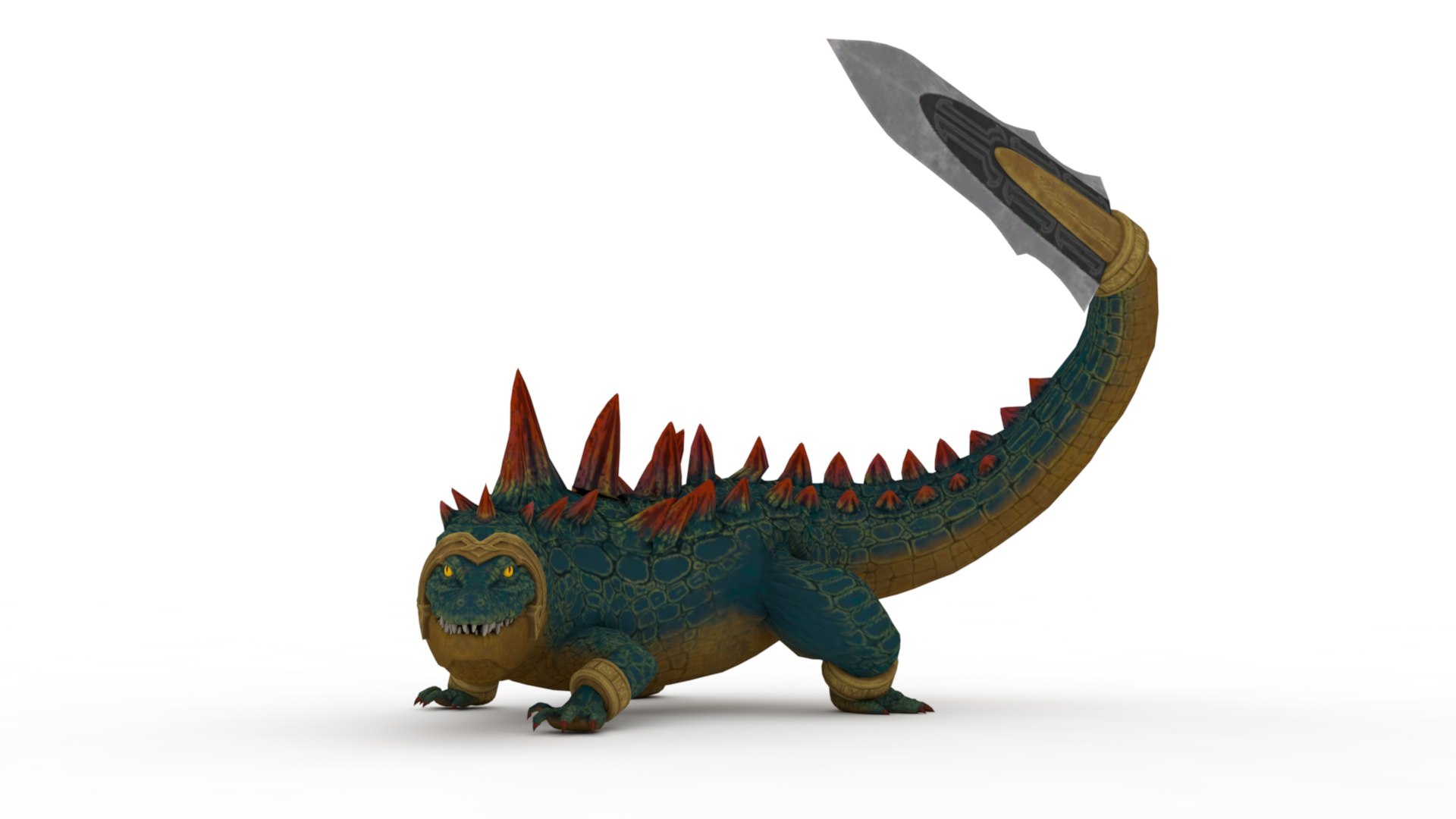 Fighter Alligator Rigged And Animated 3D Model - TurboSquid 2336772
