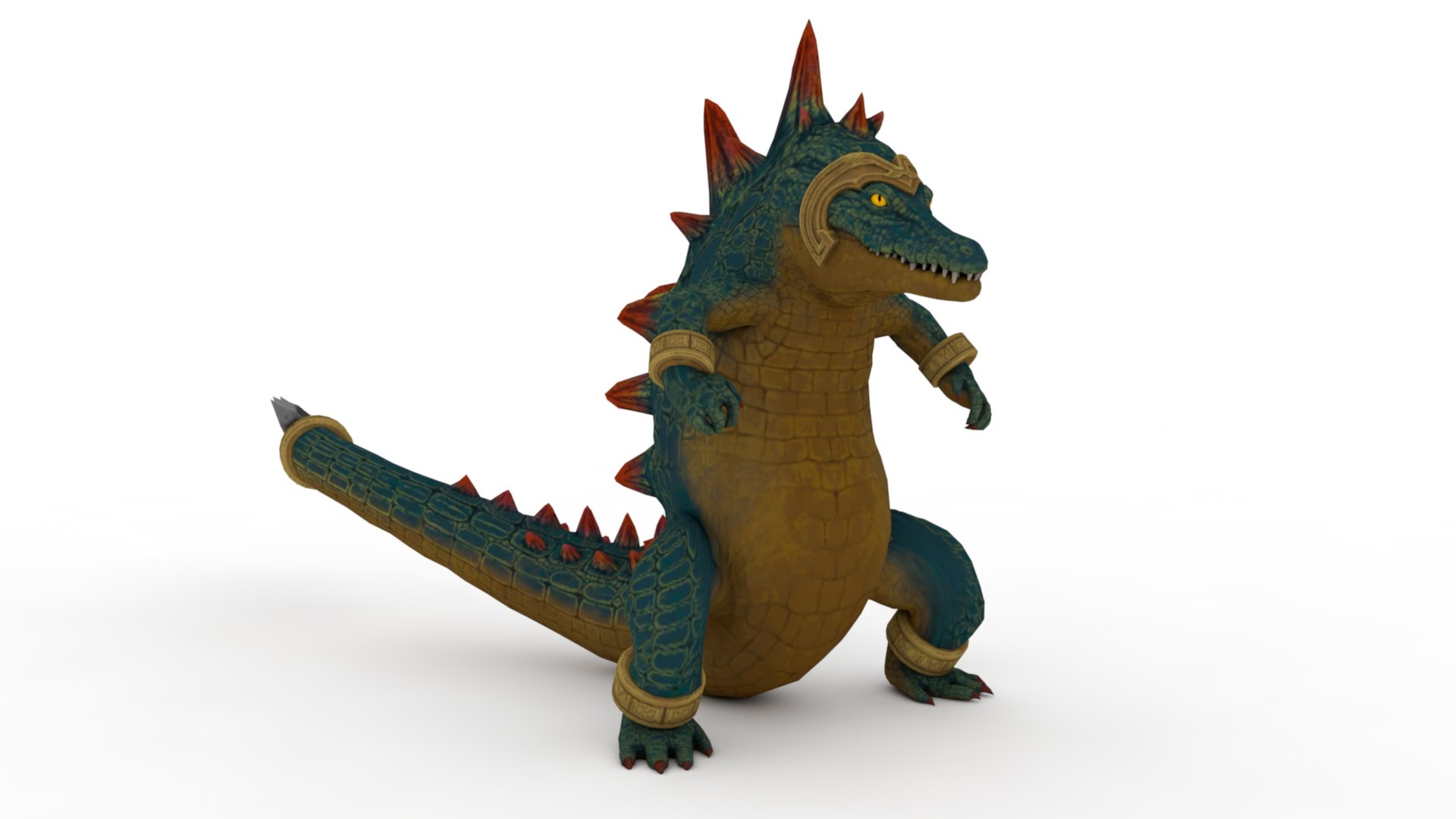 Fighter Alligator Rigged And Animated 3D Model - TurboSquid 2336772
