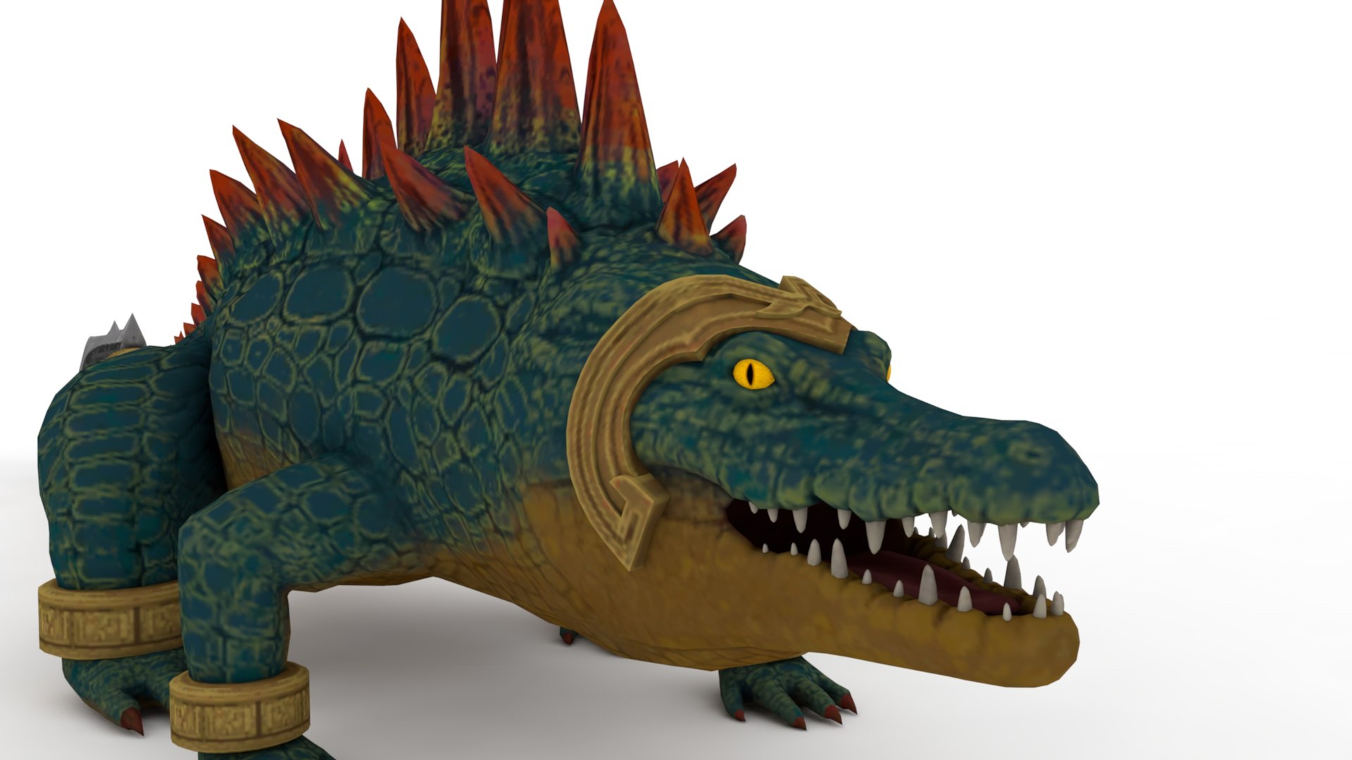 Fighter Alligator Rigged And Animated 3D Model - TurboSquid 2336772