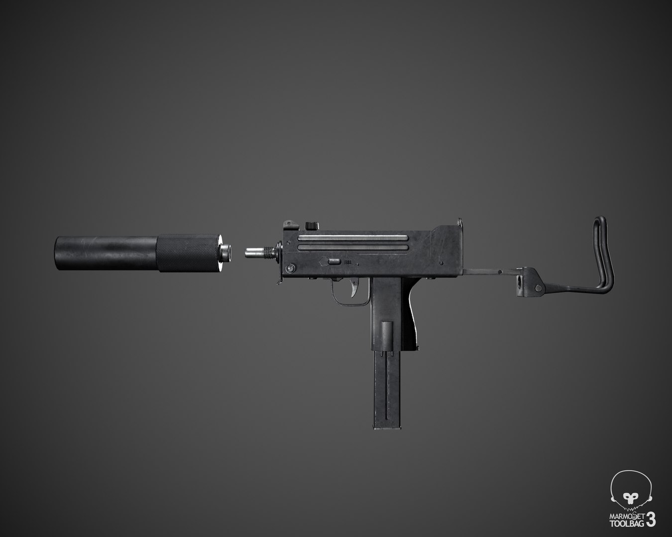 3D MAC 11 Tommy-gun Model - TurboSquid 1754292